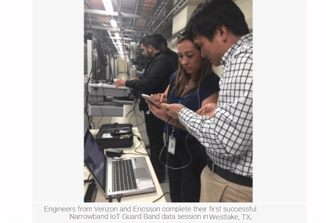 Verizon and Ericsson complete NB-IoT Guard Band test – Converge Digest